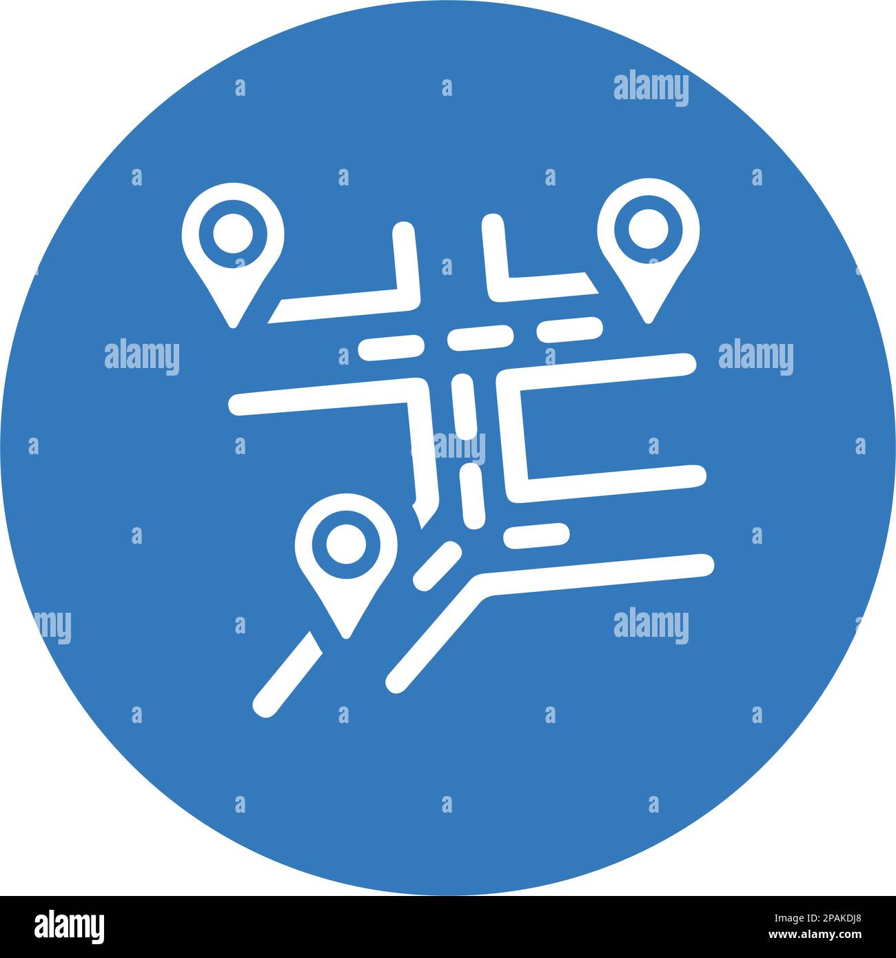 Map, road, route icon. Perfect use for print media, web, stock images ...