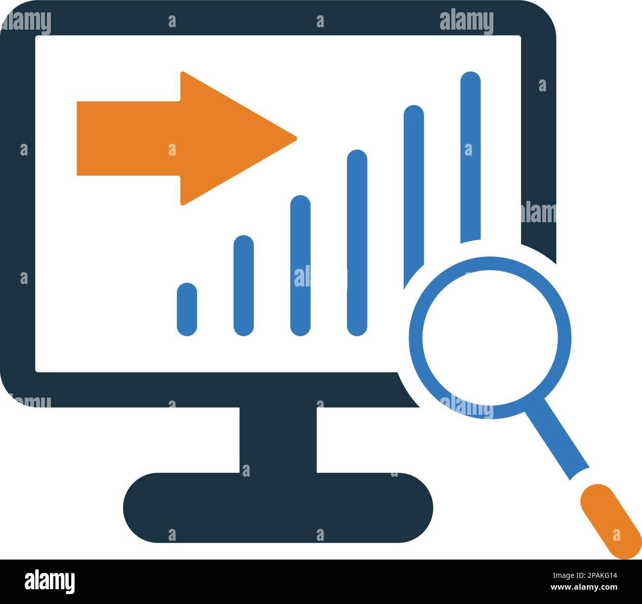 Web analytics icon - Use for commercial purposes, print media, web or any type of design ...