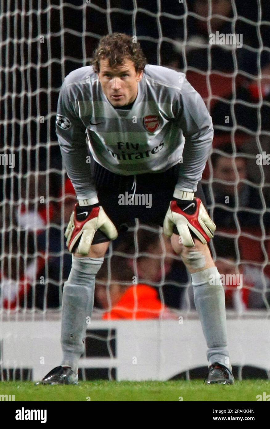 Arsenal's German goalkeeper Jens Lehmann is seen during the Champions ...