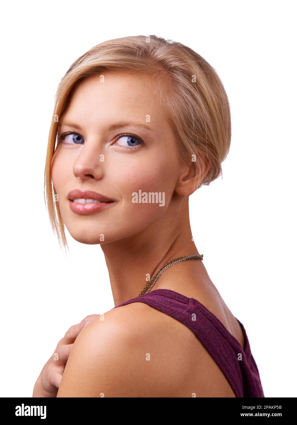 Beauty personified. Studio shot of a beautiful young woman isolated on ...