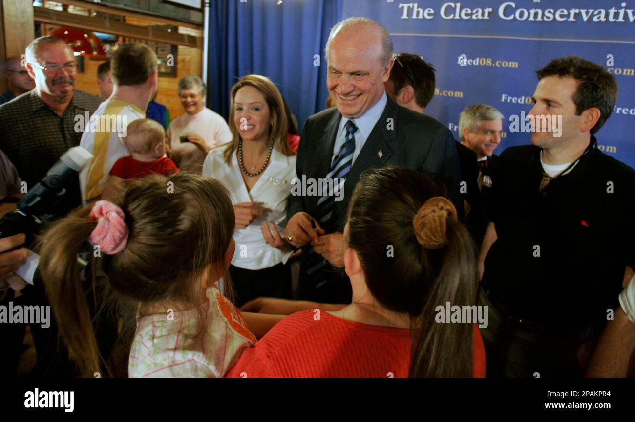 Republican presidential hopeful and former Sen. Fred Thompson, R-Tenn ...