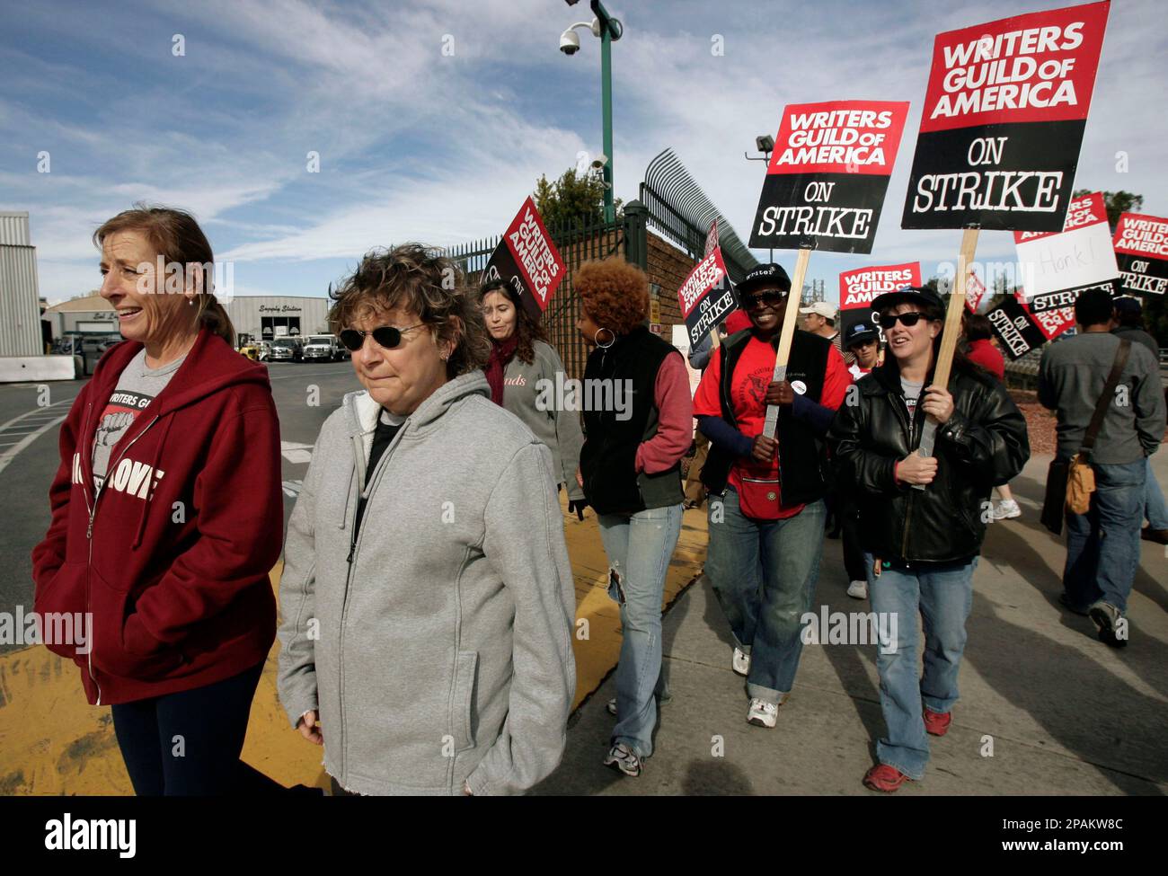 Jeanette Collins, left and Mimi Freed along with other film and ...
