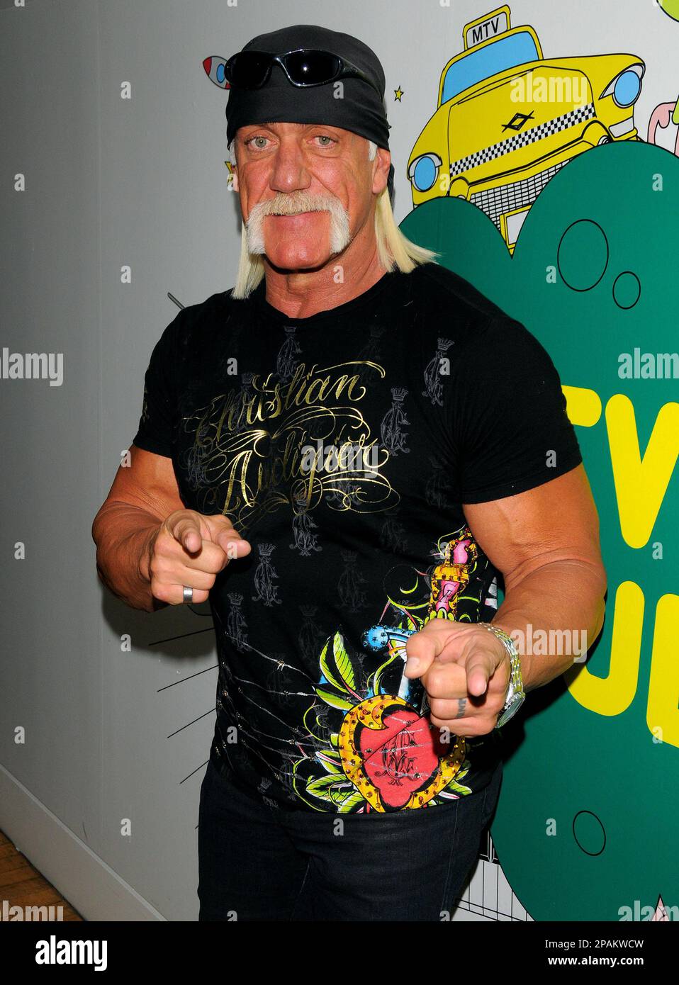 Wrestler Hulk Hogan, also known as Terry Bollea, makes an appearance at ...