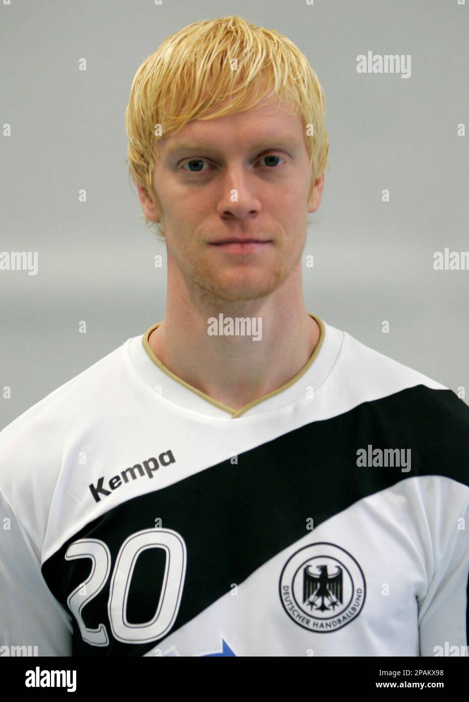 Christian Schoene, player of Germany's handball national team ...