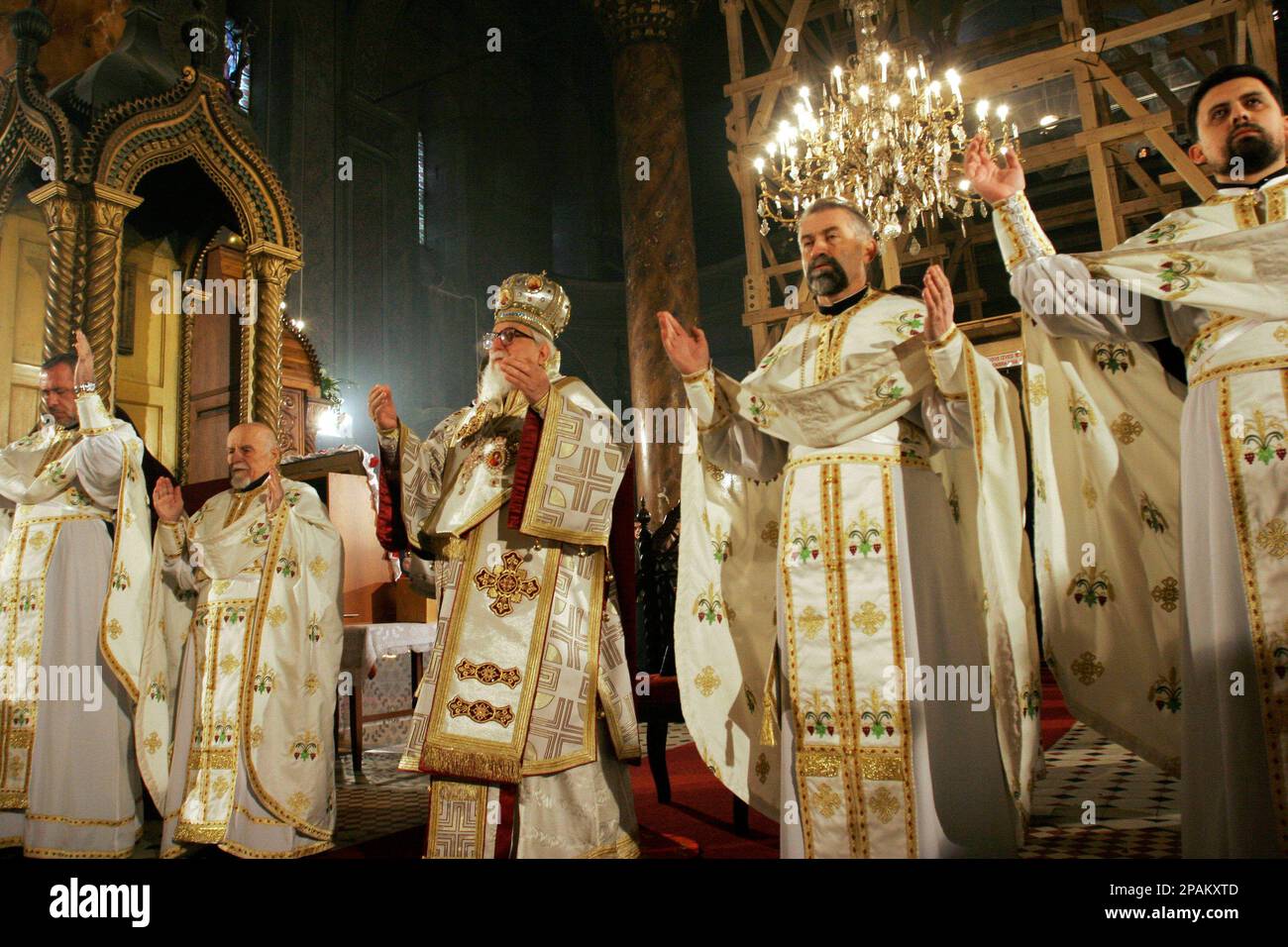 Metropolitan Mrdja Nikolaj, the head of the Serb Orthodox Church in ...