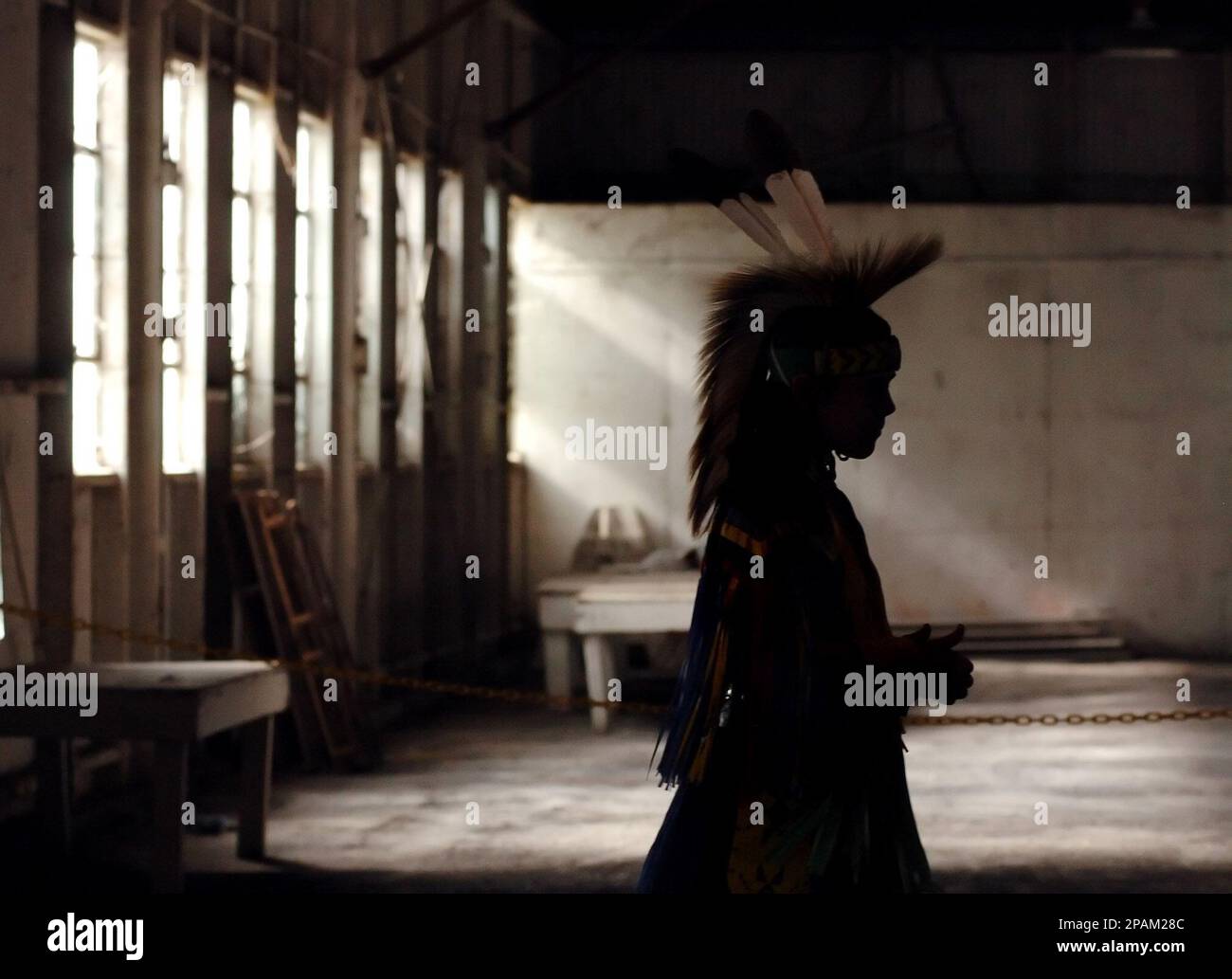 Dillon Russell, 13, of Mission, Texas, gets into position as he and a ...