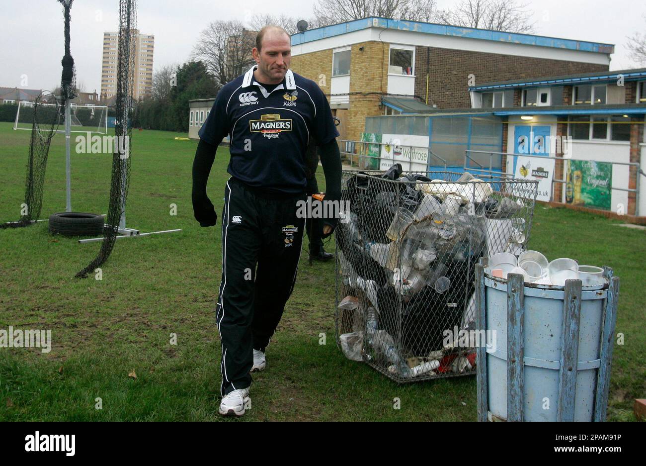 Former England rugby captain Lawrence Dallaglio at a press conference ...
