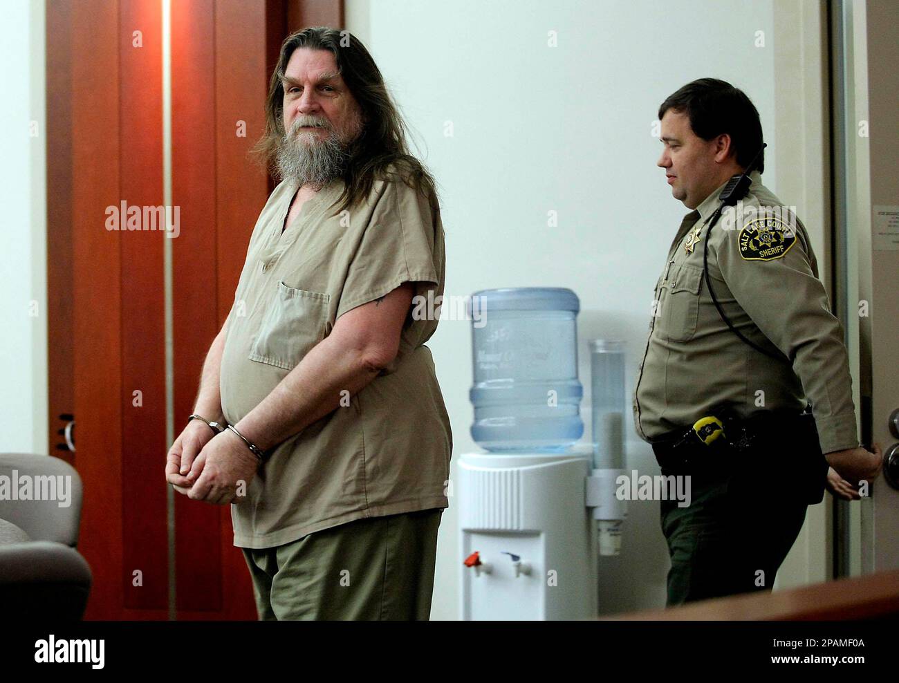 Convicted murderer Stephen James Walker enters the court for his ...