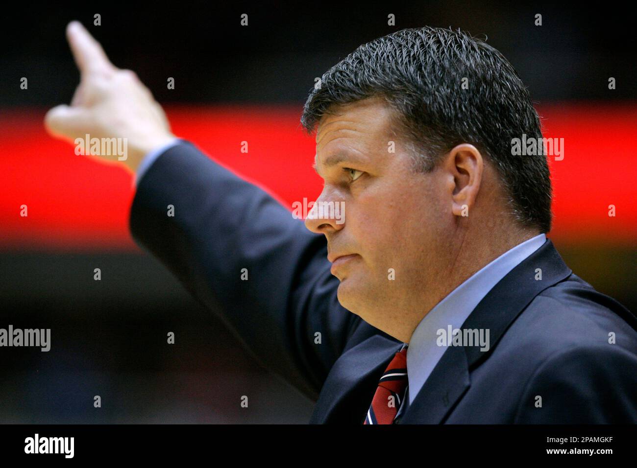 Iowa State coach Greg McDermott directs his team during the second half ...