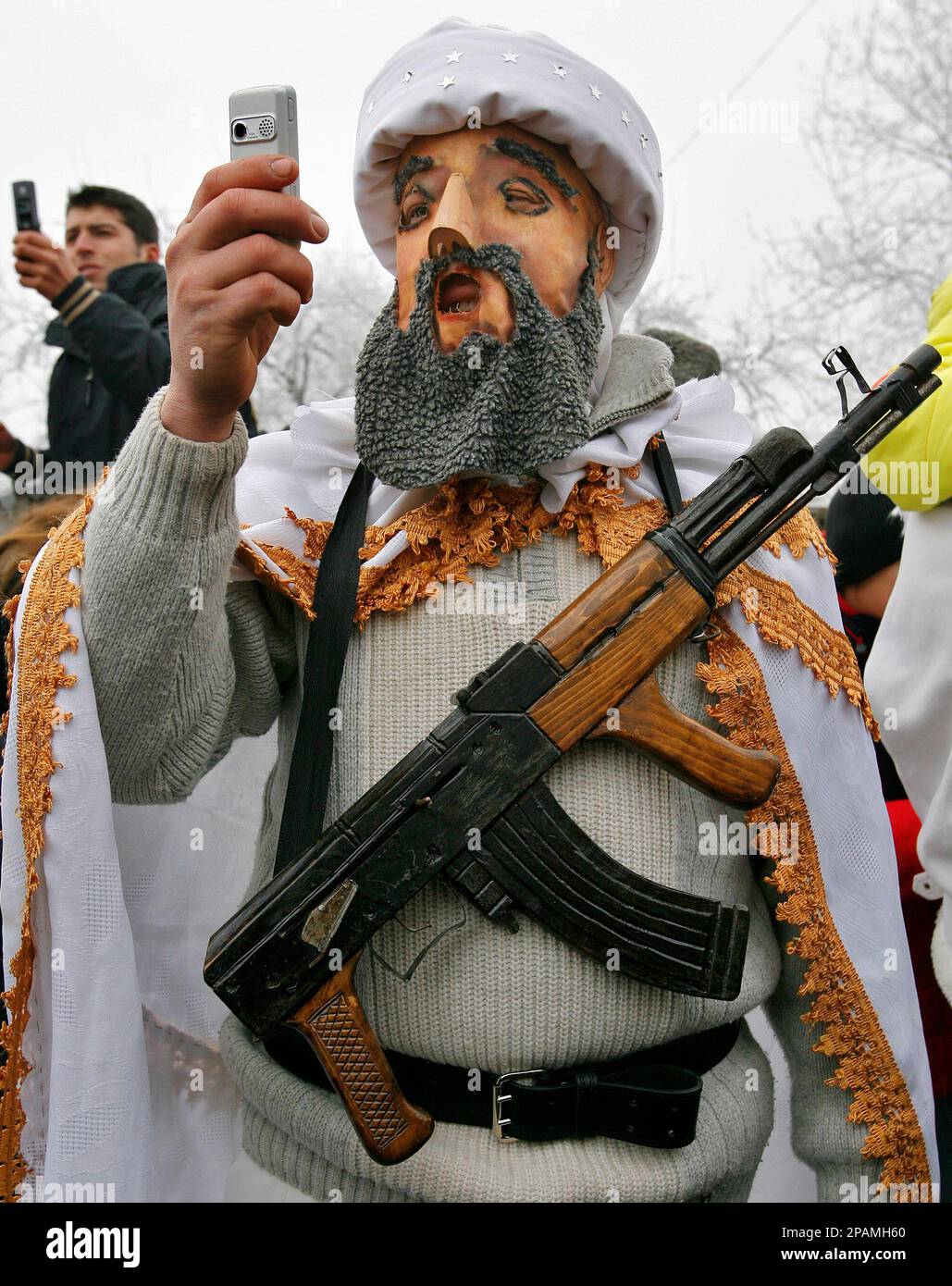 Osama Bin Laden Holding Gun