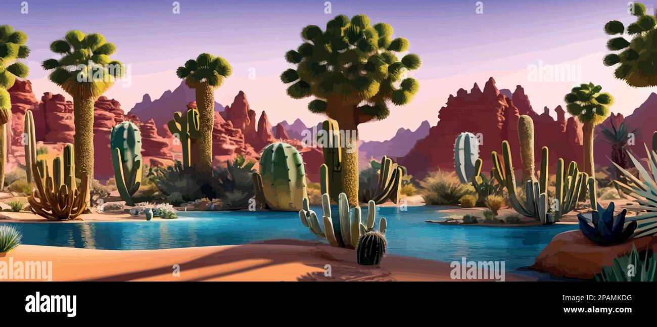 Sahara desert growing Stock Vector Images - Alamy