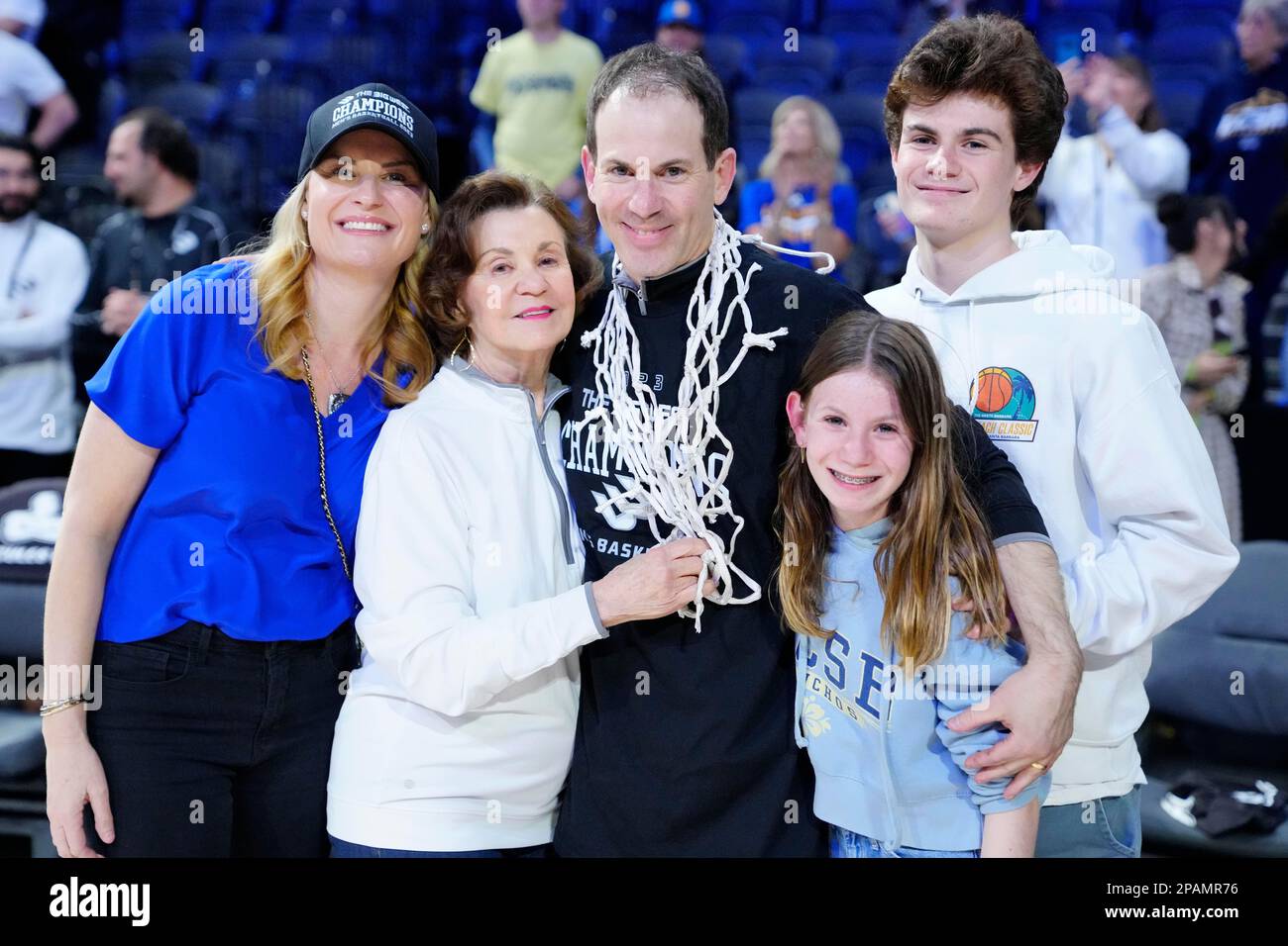 UC Santa Barbara coach Joe Pasternack, center, is joined wife Lindsay ...