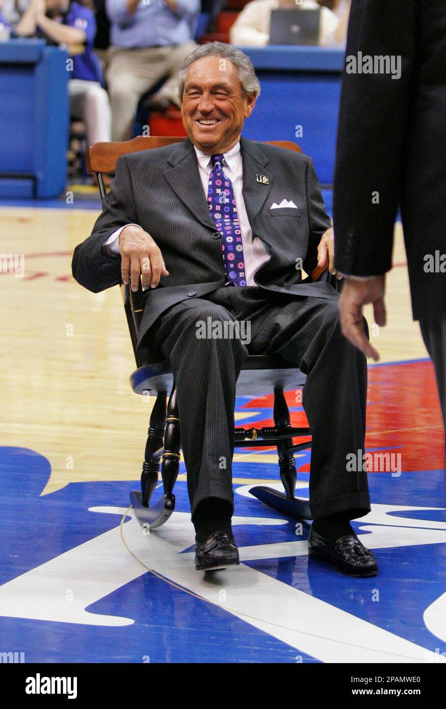 ** FILE ** Former Oklahoma State coach Eddie Sutton is honored by the ...