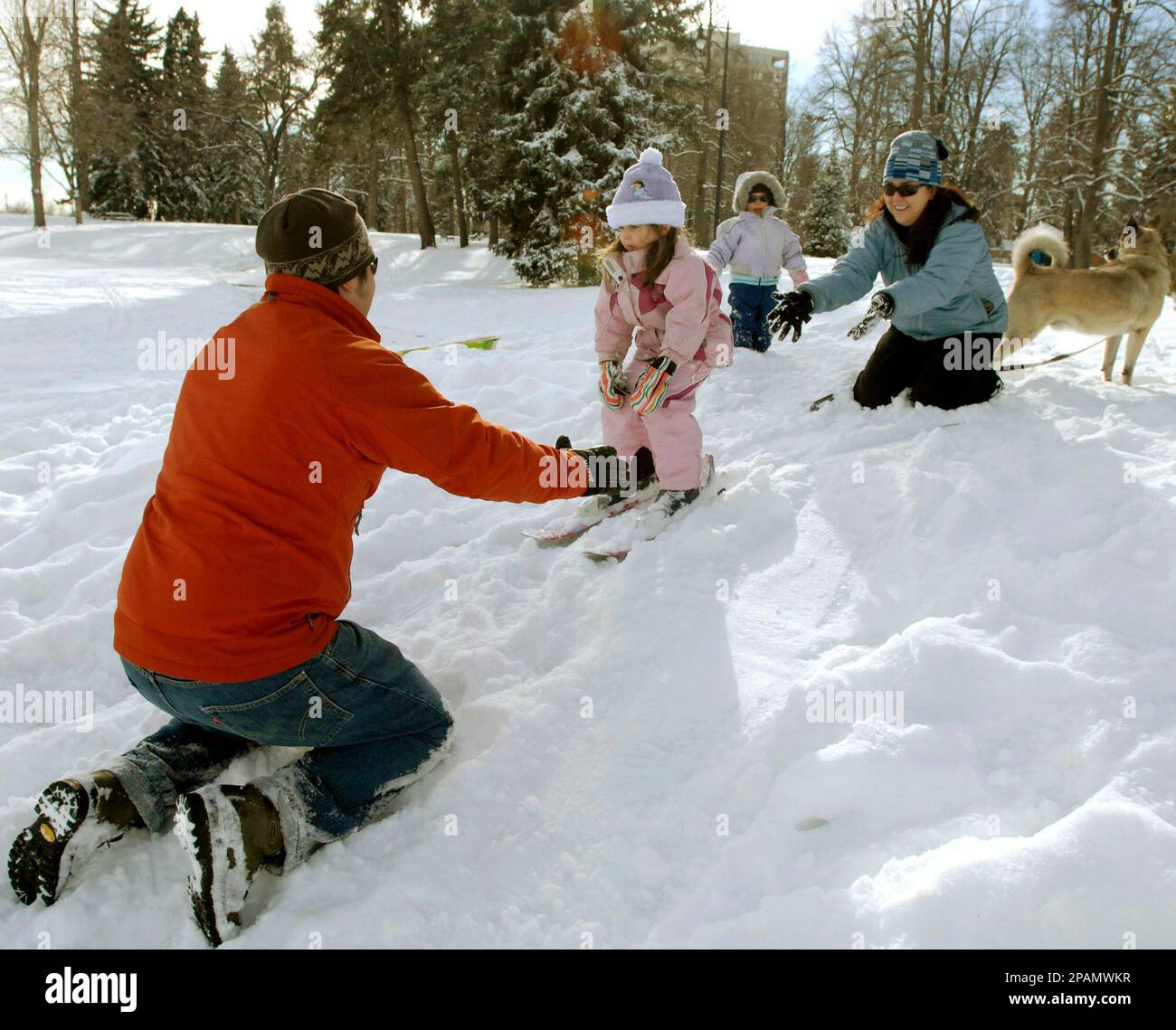 The Bowen family, from left, Rich, Adelaide, 4, Lula, 2, and, Kathleen ...