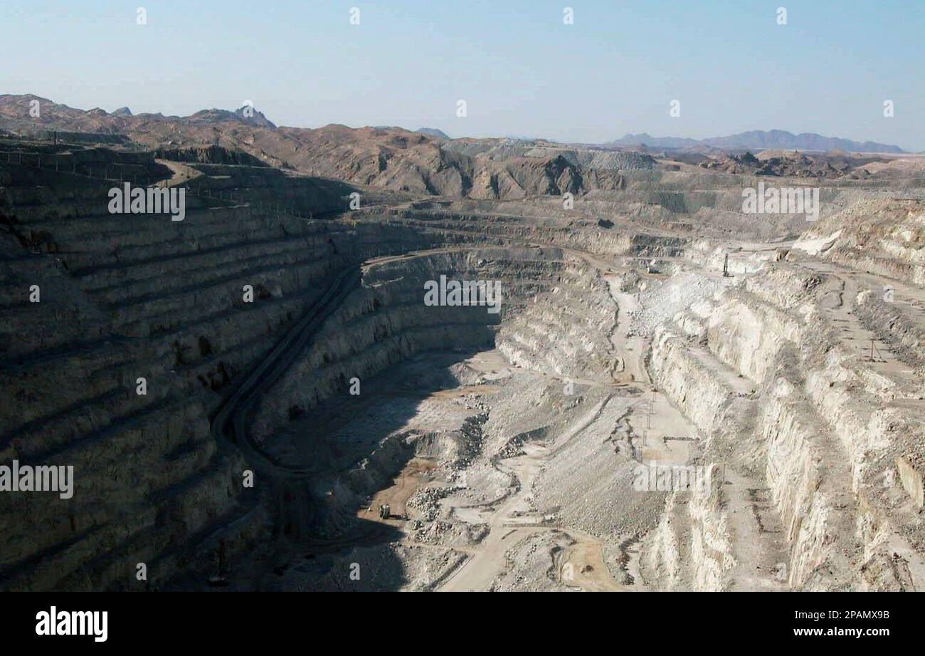 This undated 2006 photo shows an overview of the Rossing Uranium Mine ...