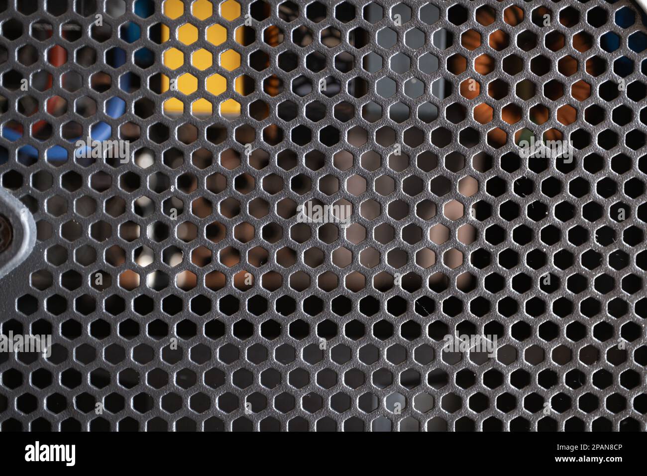 Back of a desktop computer in an office Stock Photo - Alamy