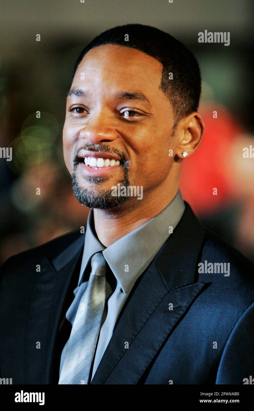 U.S. actor Will Smith poses for photographers as he arrives for the ...