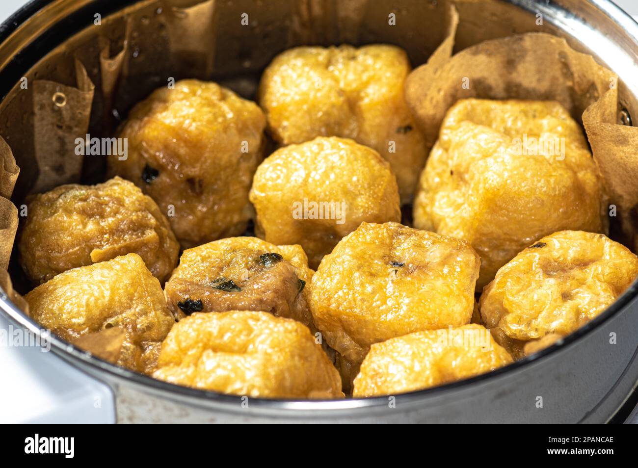 stuffed bean curd meat Stock Photo - Alamy