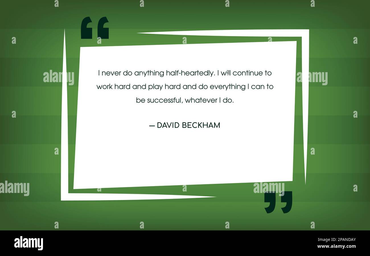 David beckham vector hi-res stock photography and images - Alamy