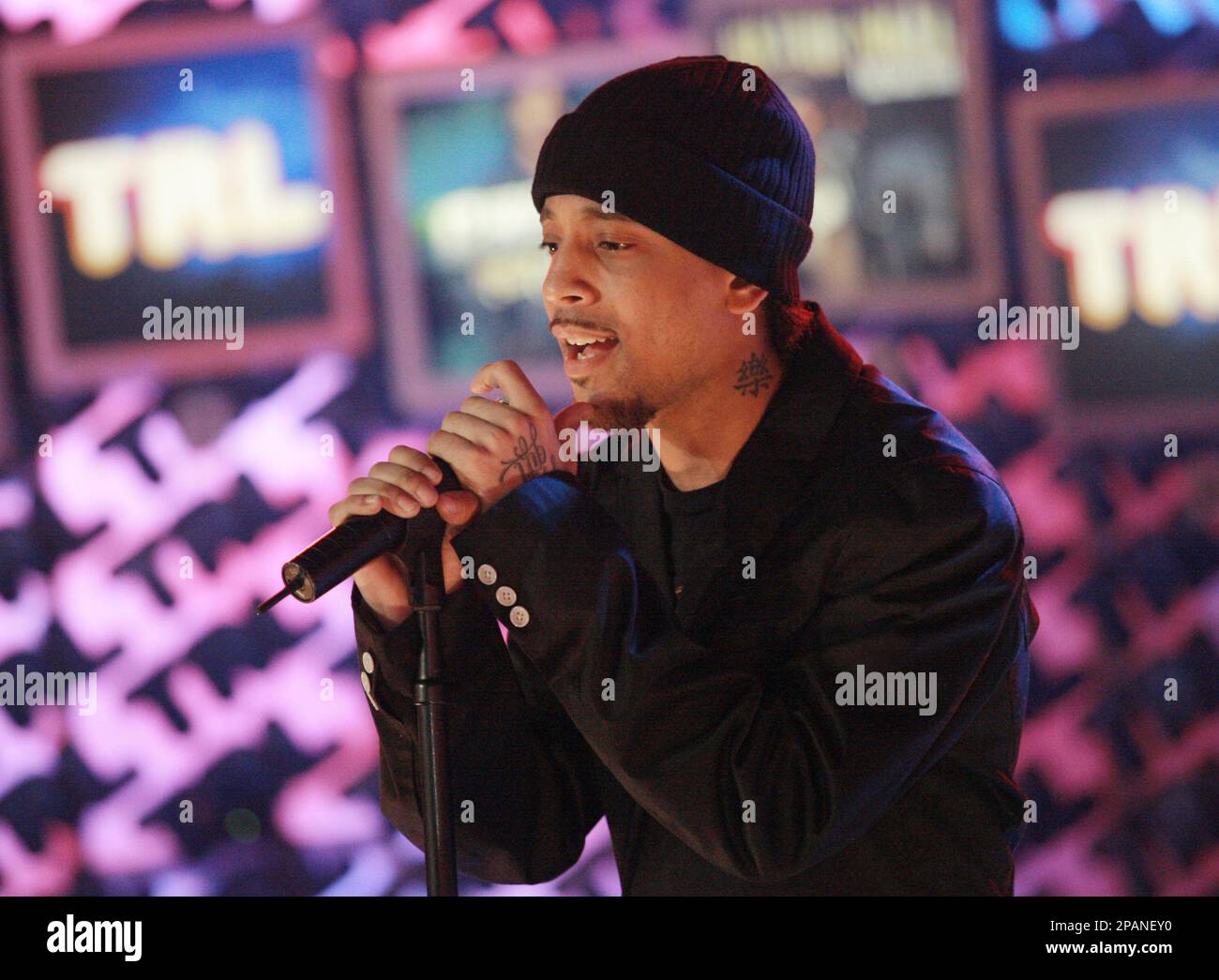 Singer J. Holiday performs during an appearance on MTV's "Total Request ...