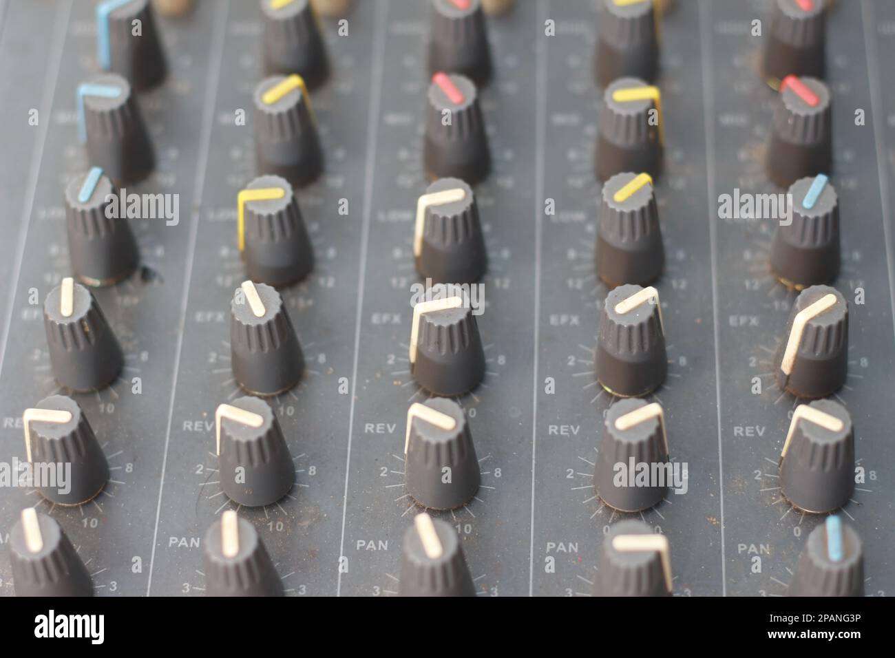 black mixer amplifier detail photo. audio equipment concept photo ...
