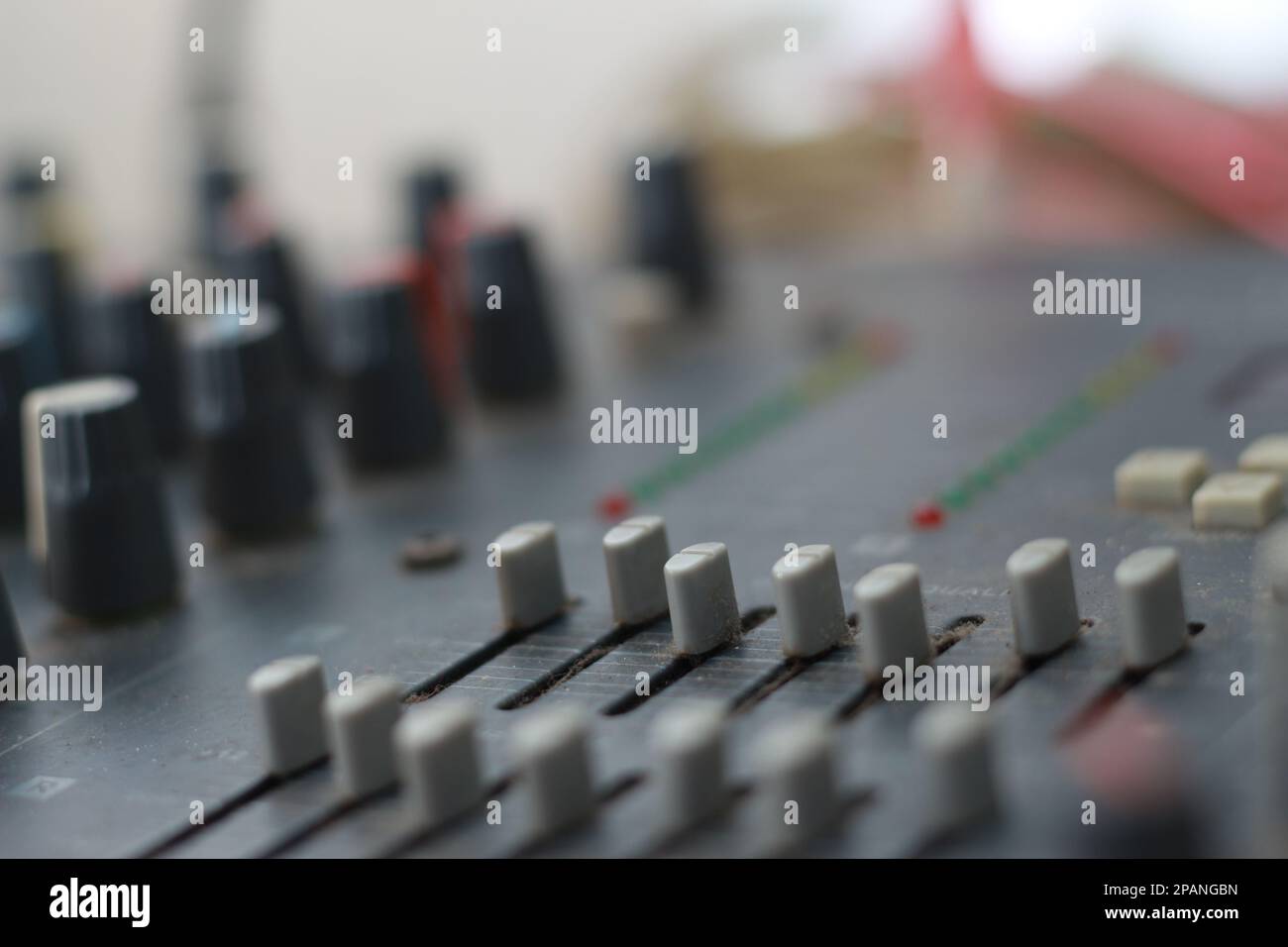 black mixer amplifier detail photo. audio equipment concept photo ...