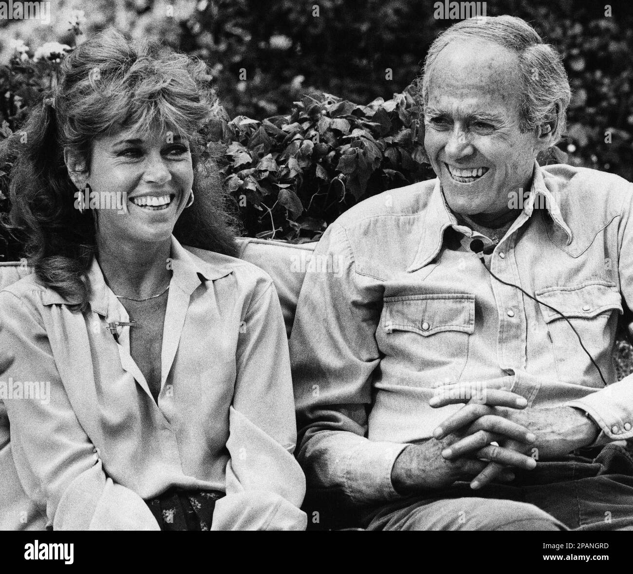 ** FIL E** Actress Jane Fonda and her father, actor Henry Fonda, are ...