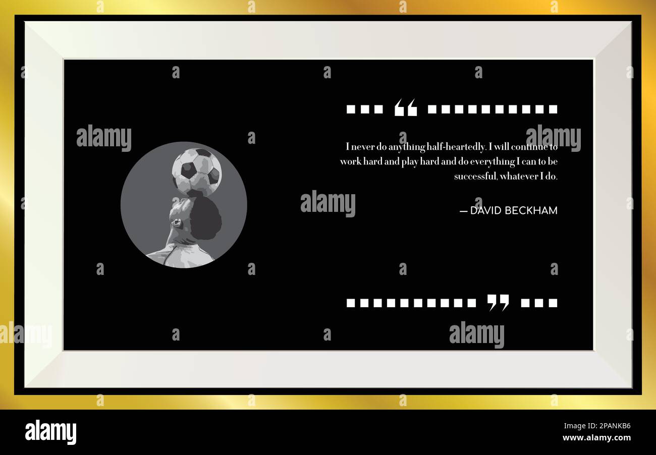 David beckham illustration hi-res stock photography and images - Alamy