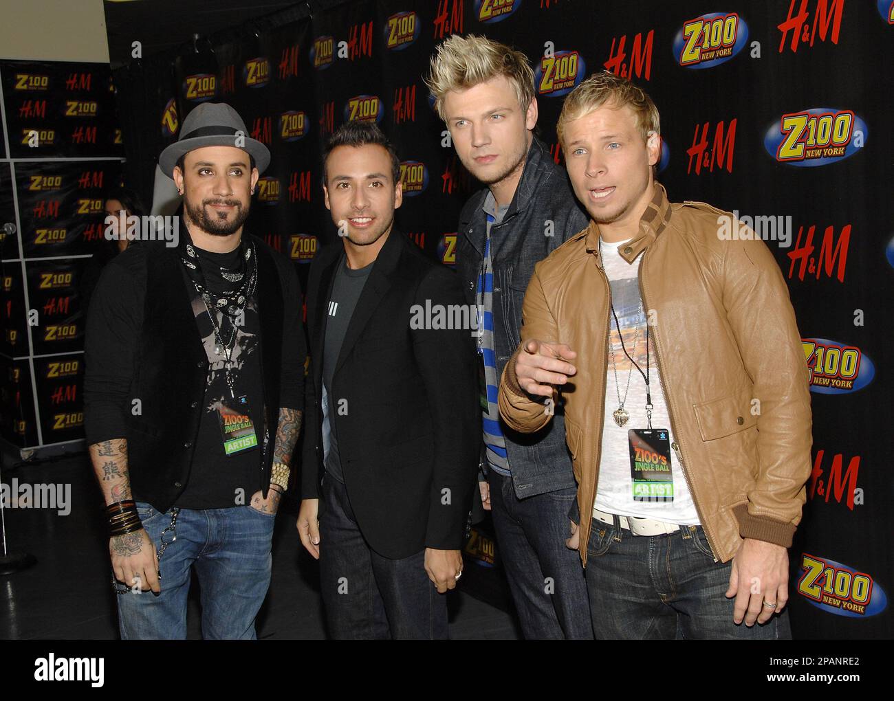 The Backstreet Boys, from left, AJ McLean, Howie Dorough, Nick Carter ...