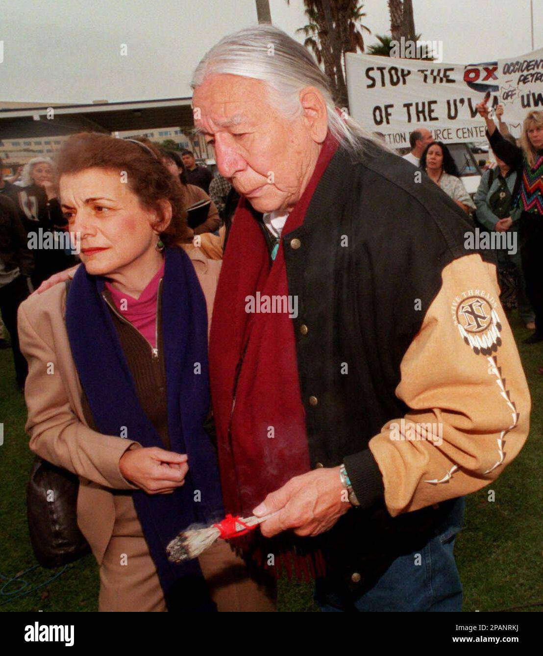 ** FILE ** Actor Floyd "Red Crow" Westerman and Julie Frietas, mother ...