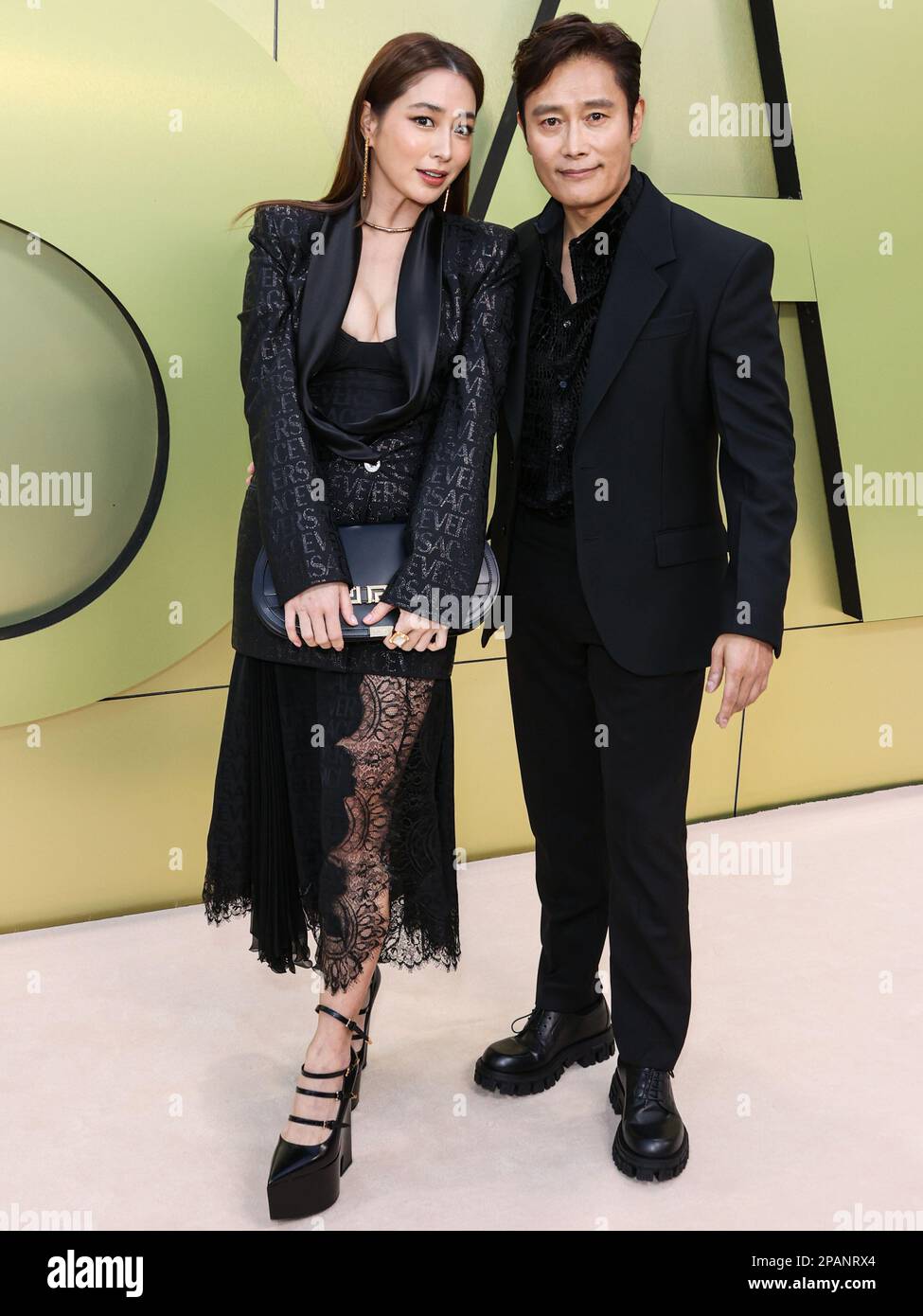 WEST HOLLYWOOD, LOS ANGELES, CALIFORNIA, USA - MARCH 09: Lee Min-jung and husband Lee Byung-hun ...