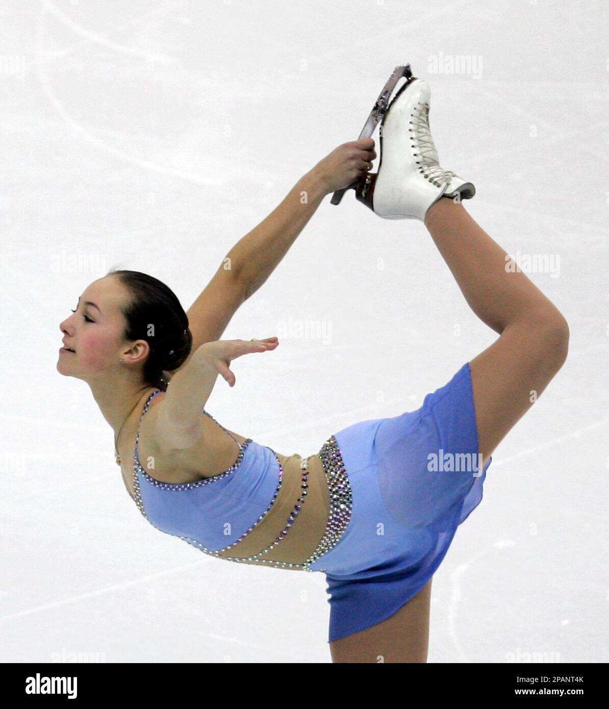 Kimmie Meissner of the United States, performs during the Women's short ...