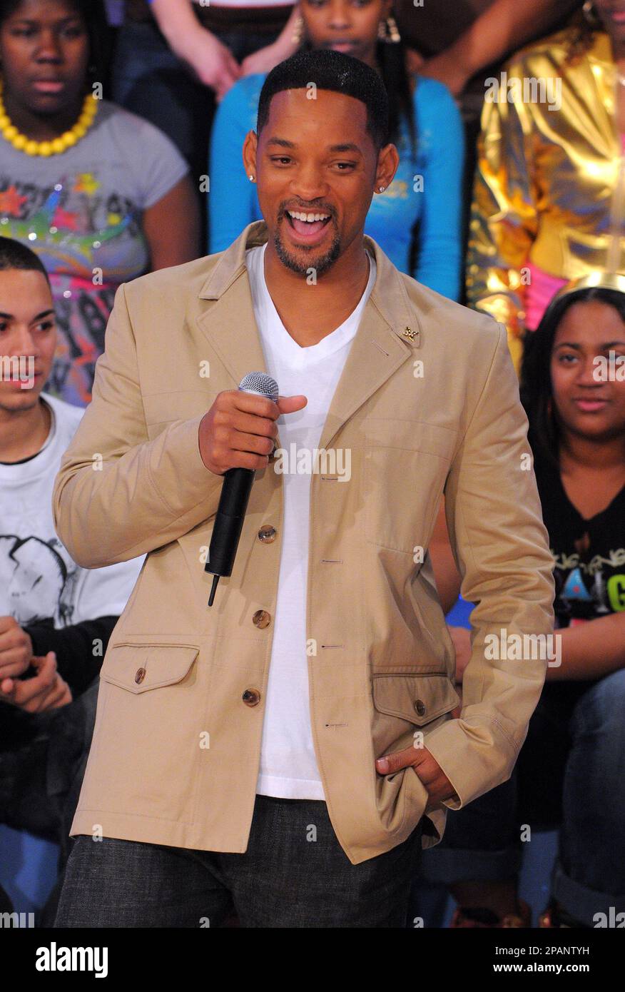 Actor Will Smith makes an appearance at CBS Studios for a taping of BET ...