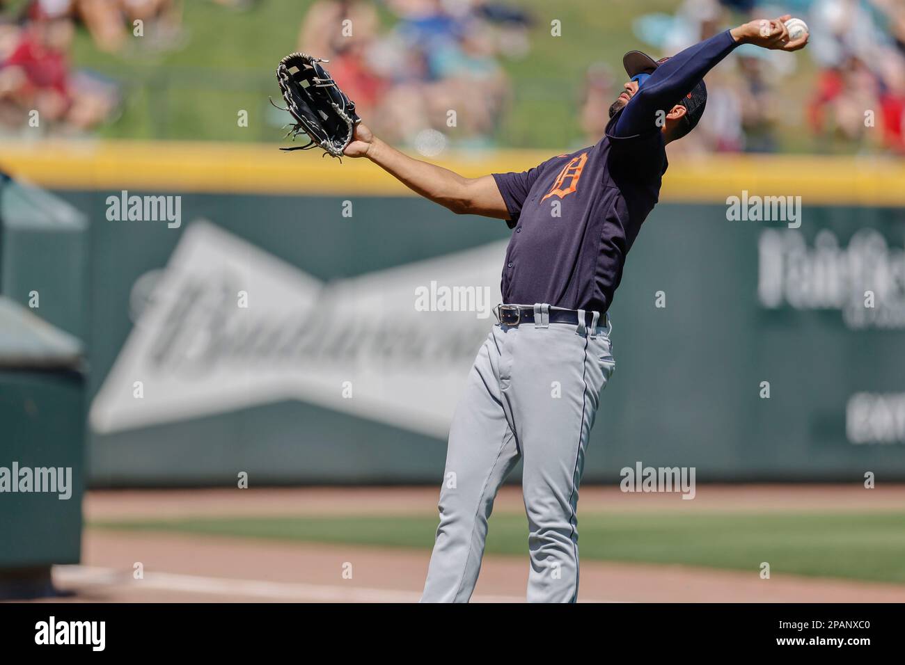 March 11, 2023, North Port FL USA; Detroit Tigers center fielder Riley ...