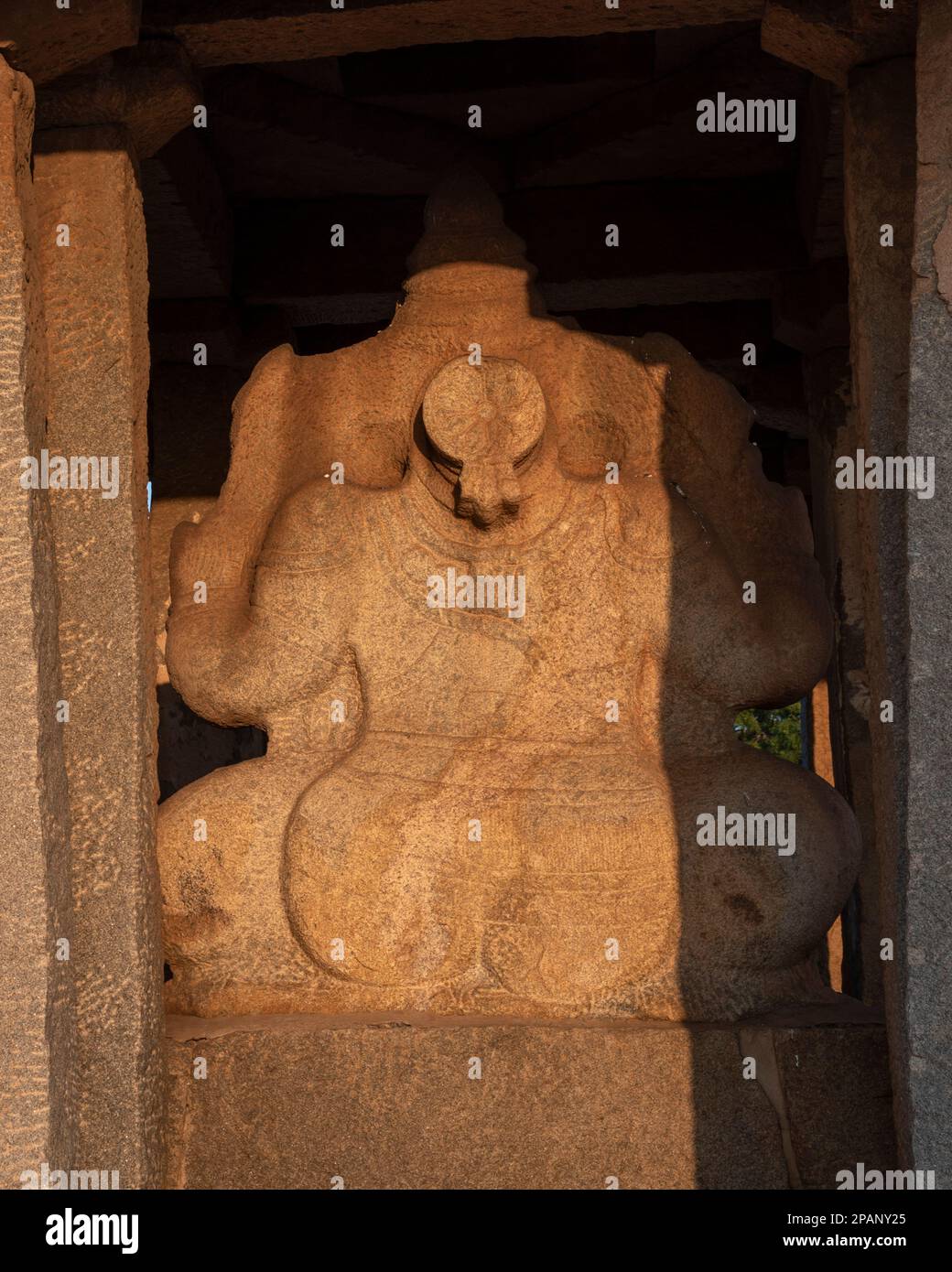 Sasivekalu Ganesha Temple in Hampi has a huge statue of Lord Ganesha ...