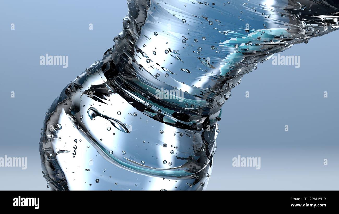 transparent beautiful water drop abstract 3d rendering fresh and clean graphic design element ...