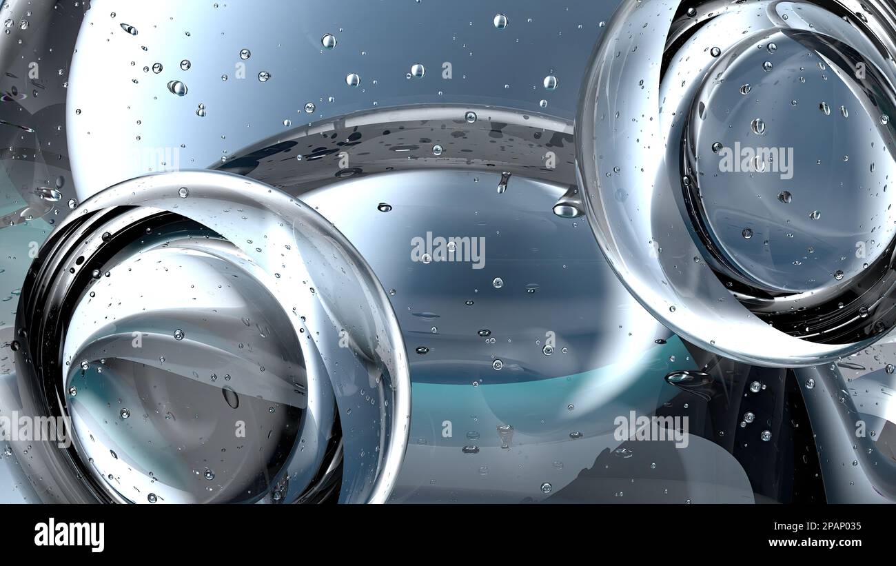 transparent abstract atmospheric water abstract 3d rendering fresh and clean graphic design ...