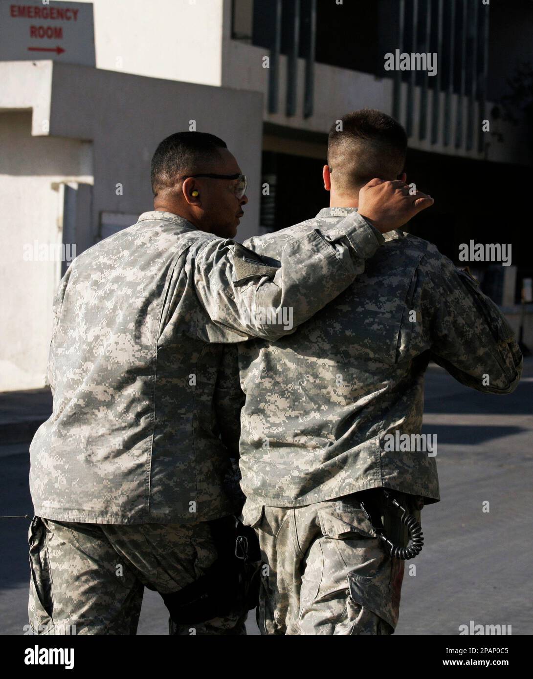 Task Force 4-64 Armor Command Sgt. Maj. Rodney L. Greene, left ...