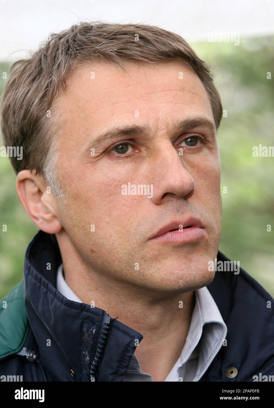 ** ARCHIV ** Schauspieler Christoph Waltz, aufgenommen bei Dreharbeiten ...