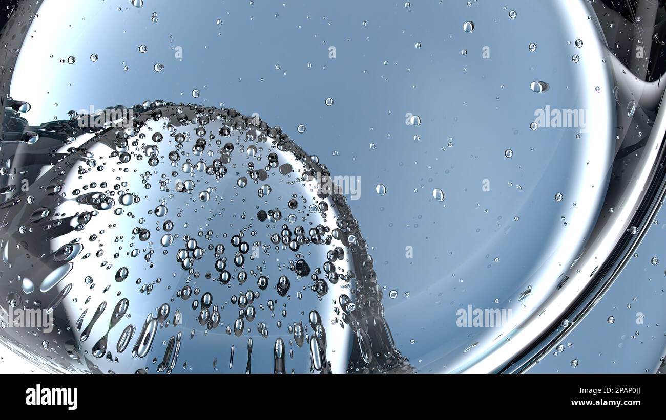 Fresh and clean graphic design element material of abstract 3D rendering of sphere with ...