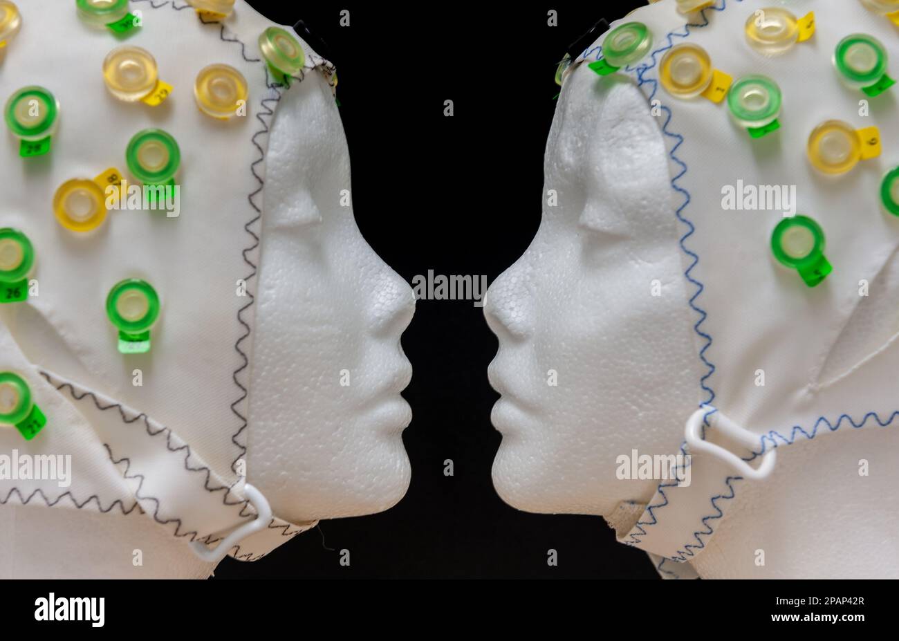 Reconstruction of the Famous fase-vase illusion, using two dummy heads ...