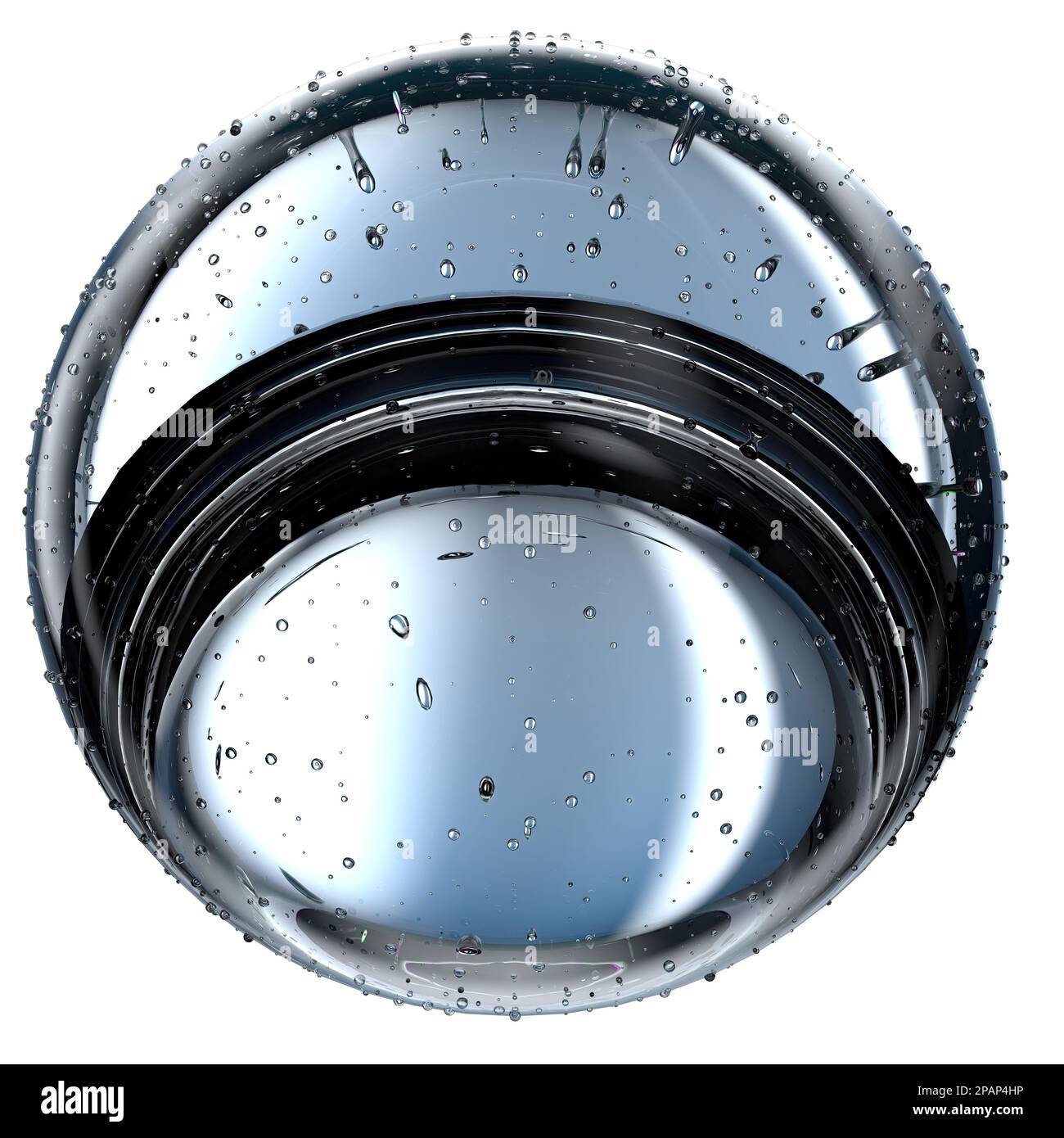 transparent simple refraction water drop isolated 3d rendering fresh ...