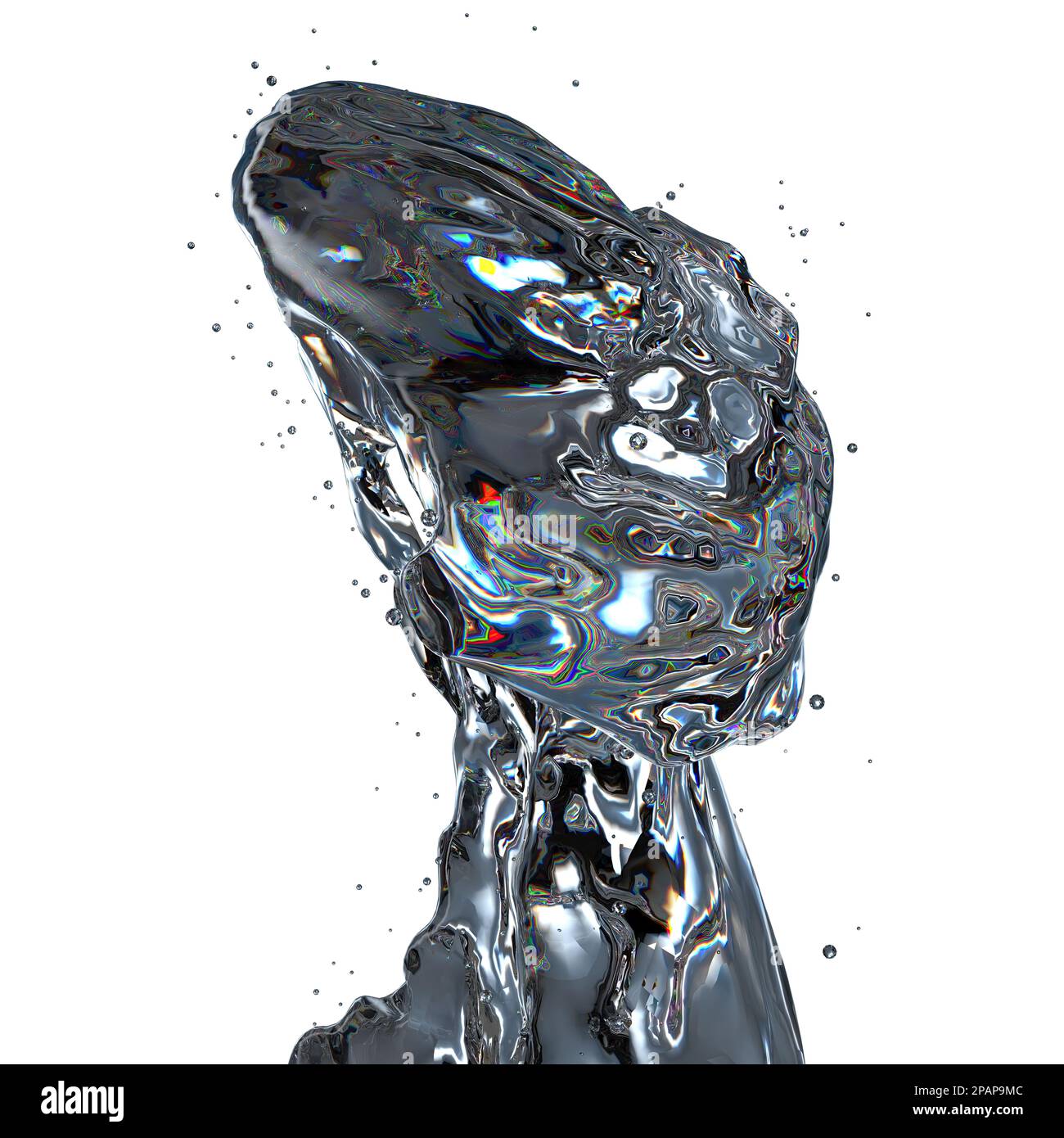 Isolated 3D rendering fresh and clean graphic design element material ...