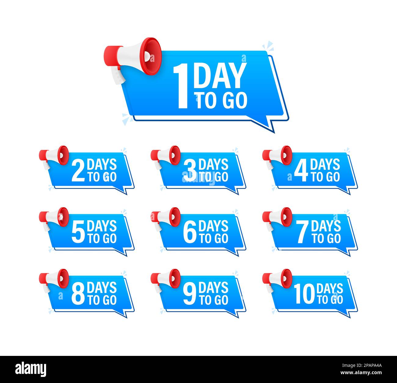 Days countdown. Days to go 1 2 3 4 5 6 7 8 9 10. The days left badges ...