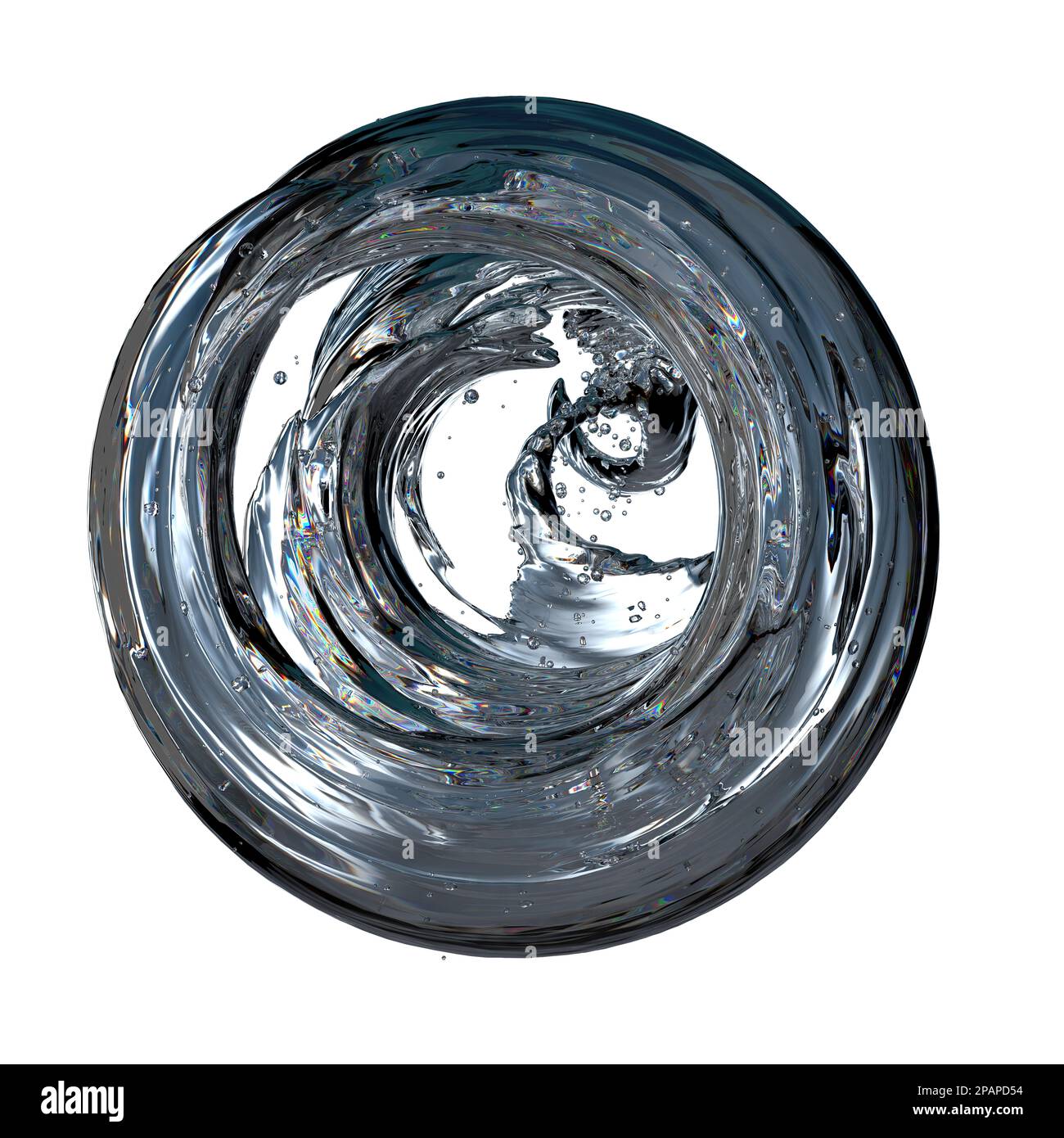 3d twisted fluid design Cut Out Stock Images & Pictures - Alamy