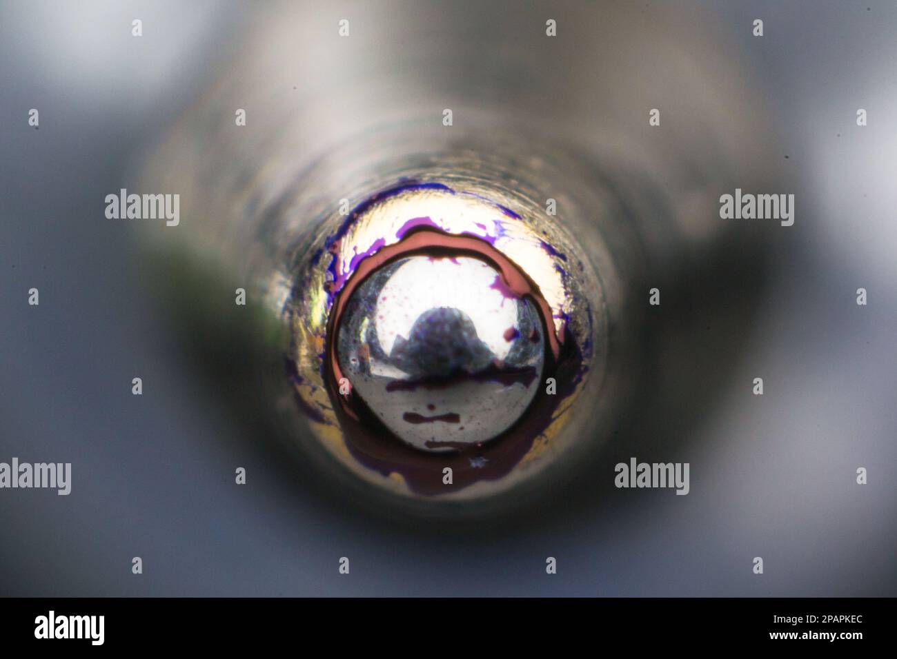 close-up photo of a ball point of a pencil Stock Photo - Alamy