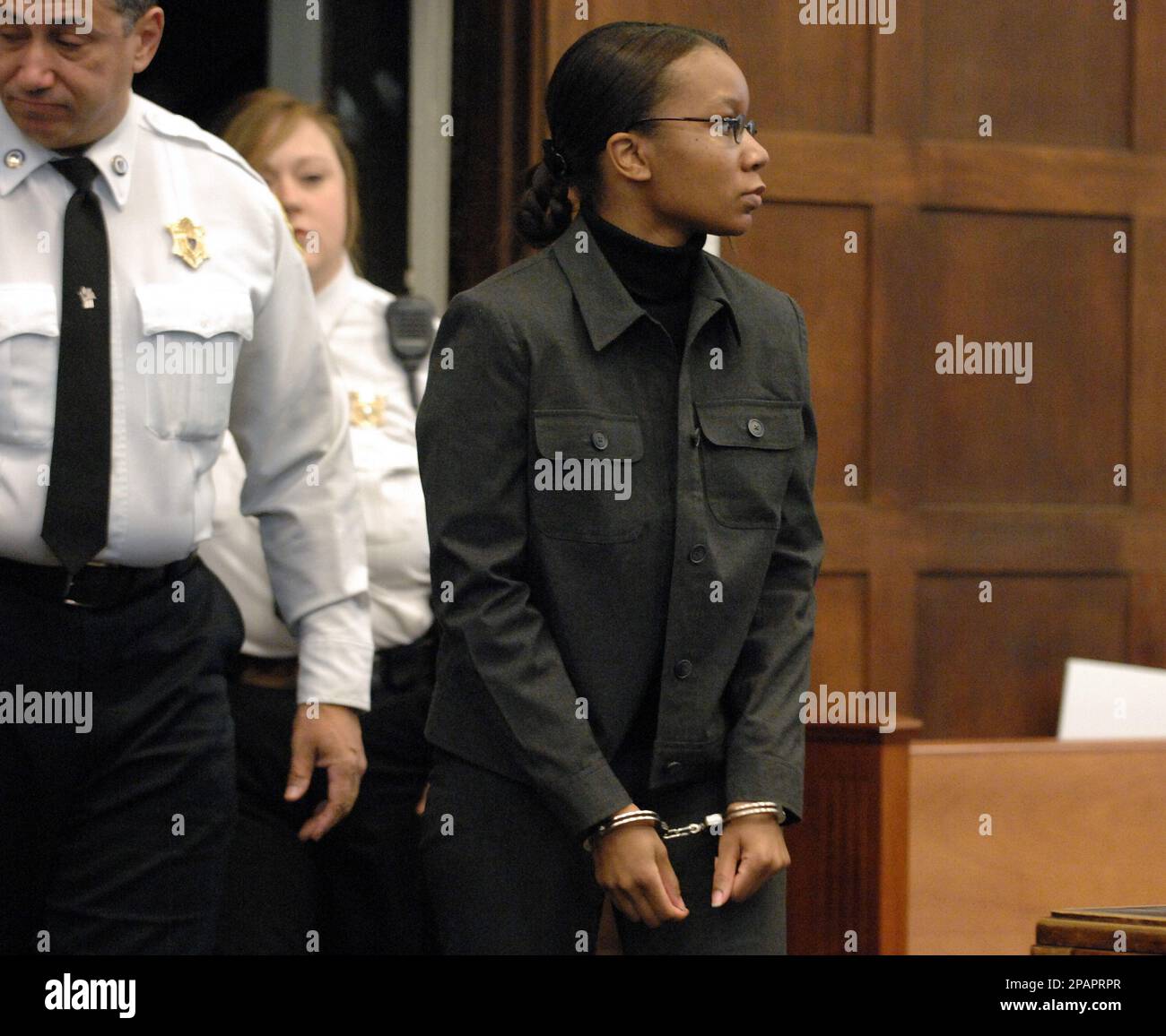 Corrine Stephen is lead into a courtroom, Wednesday, Dec. 5, 2007 in ...