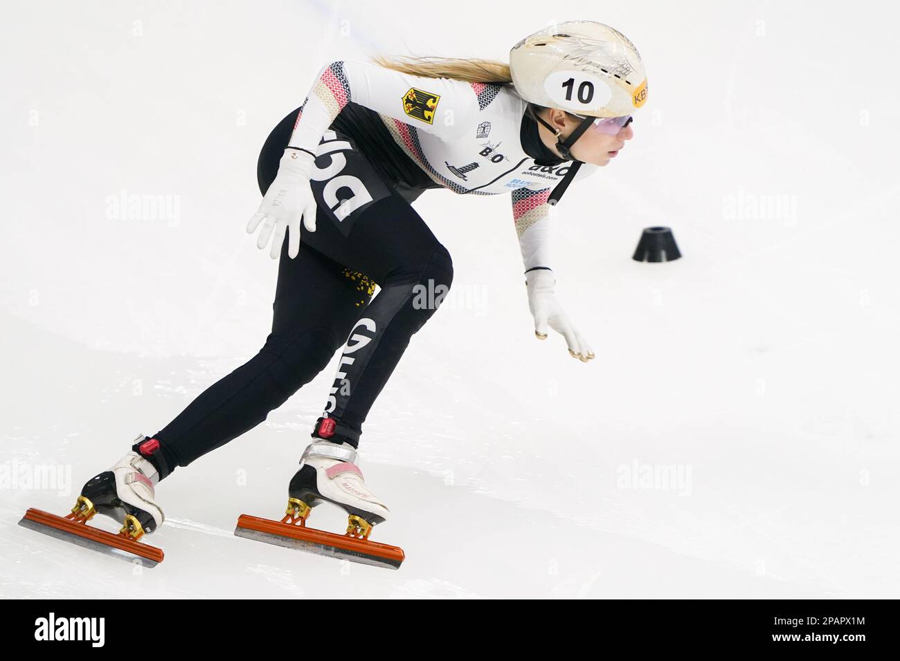 SEOUL, KOREA - MARCH 12: Anna Seidel of Germany competing on the Women ...