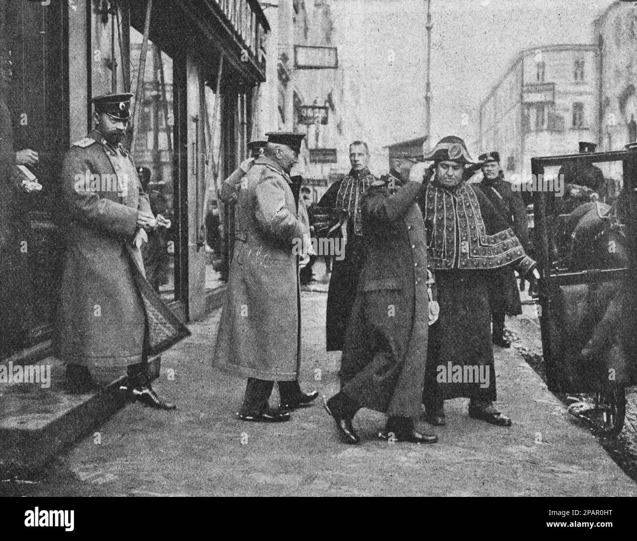 Departure of the Serbian king Peter I of Serbia from Olovyanishnikov's ...