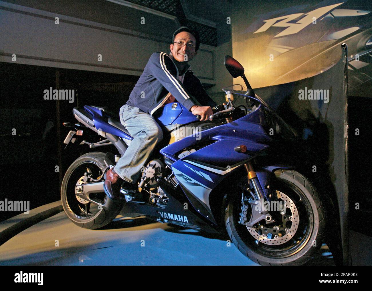 Tomotaka Ishikawa, CEO and MD of Yamaha Motor India, launches Yamaha's ...